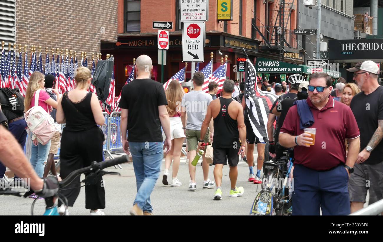 New York City, United States - 11 September 2023: Firefighters ...