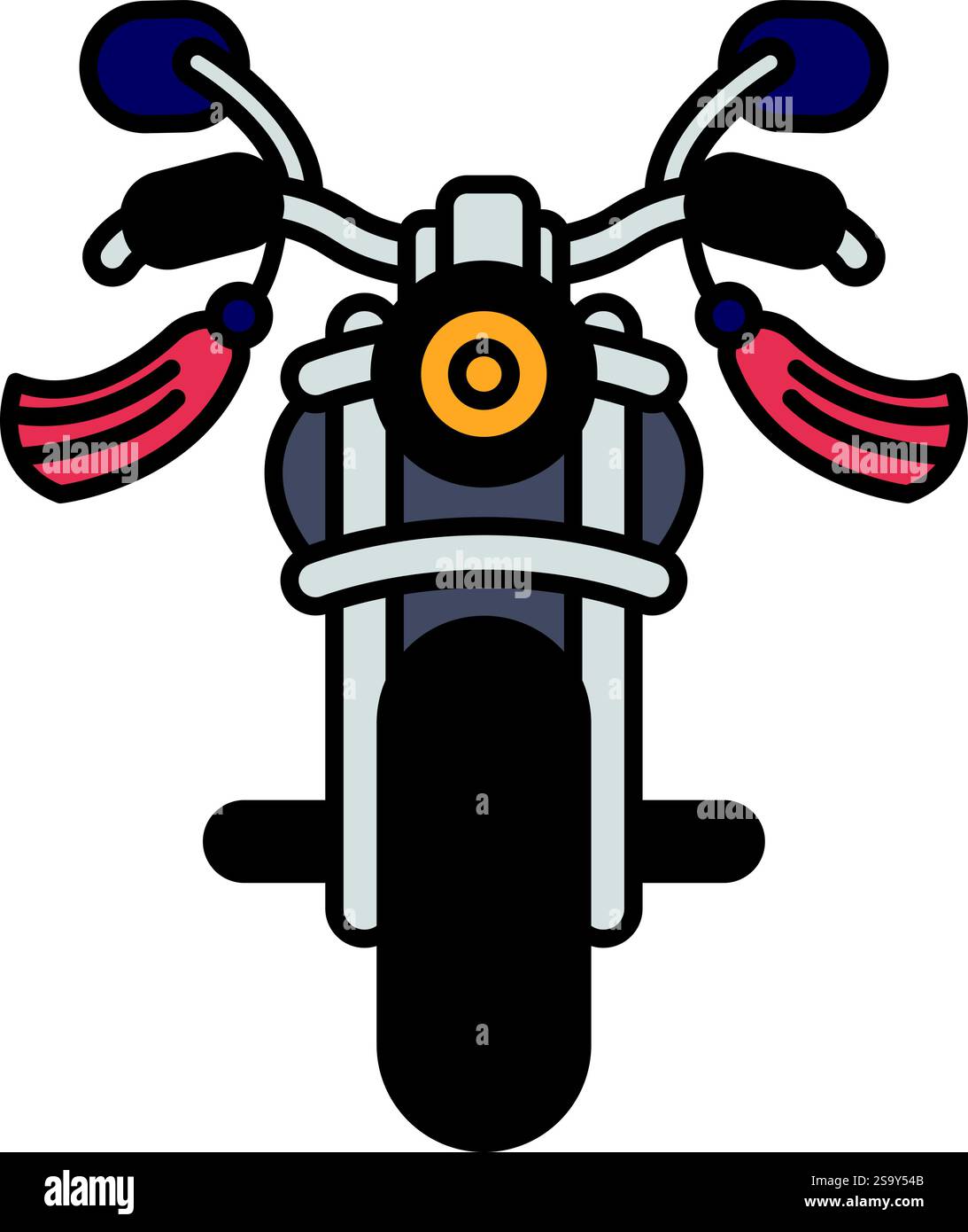 Motorcycle kickstand Stock Vector Images - Alamy