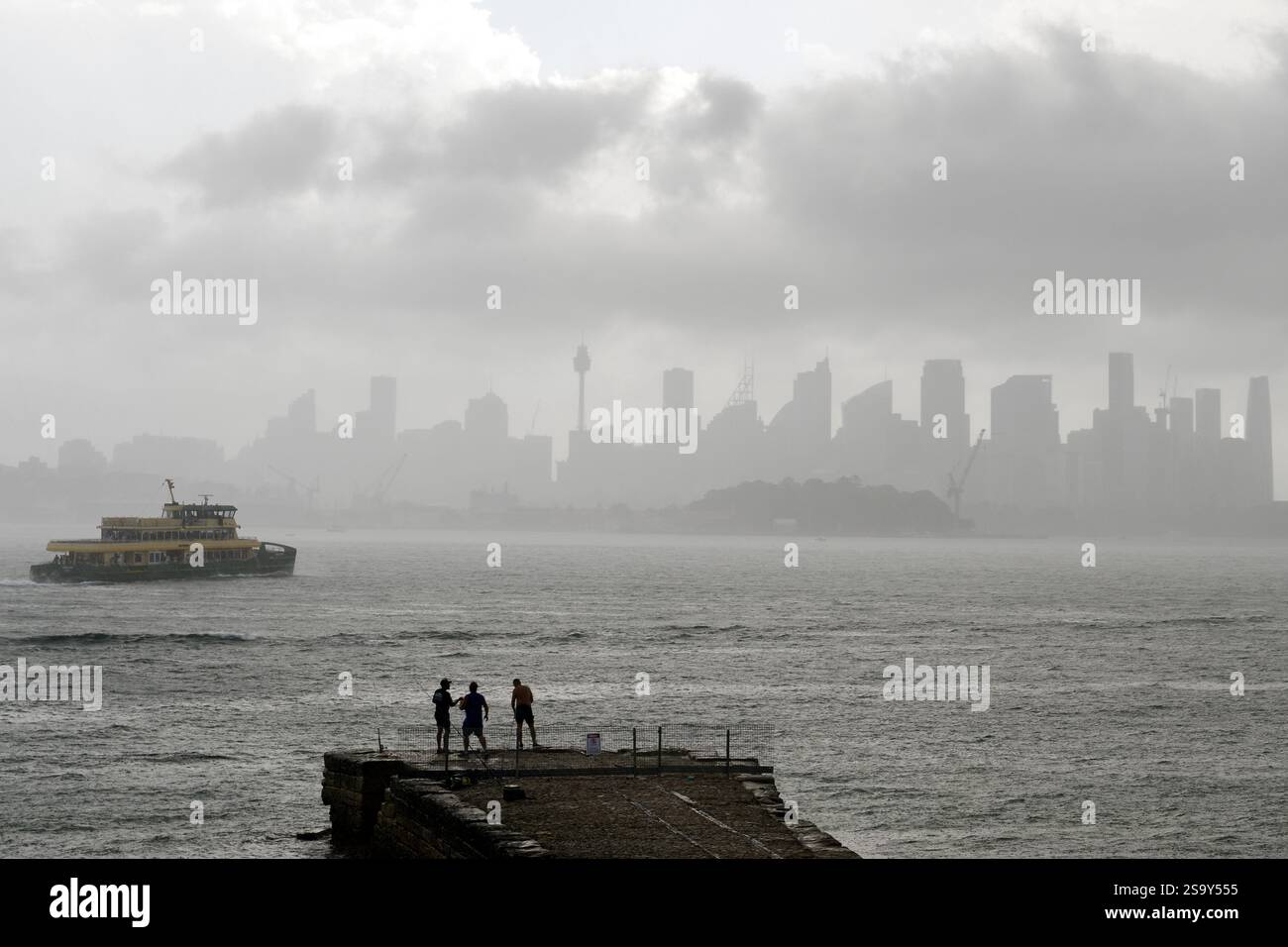 Sydney, Australia. 28th Jan, 2025. A storms rolls in and relieves some ...