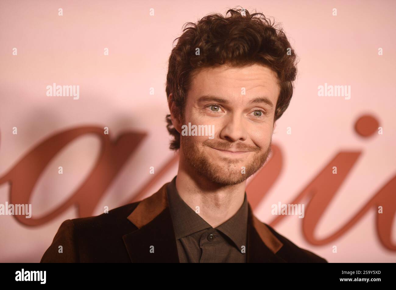 Jack Quaid arrives at the premiere of "Companion" on Monday, Jan. 27 ...