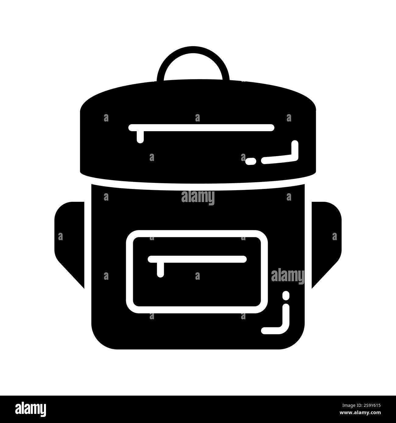 Get your hands on school bag vector design, premium handy icon of ...