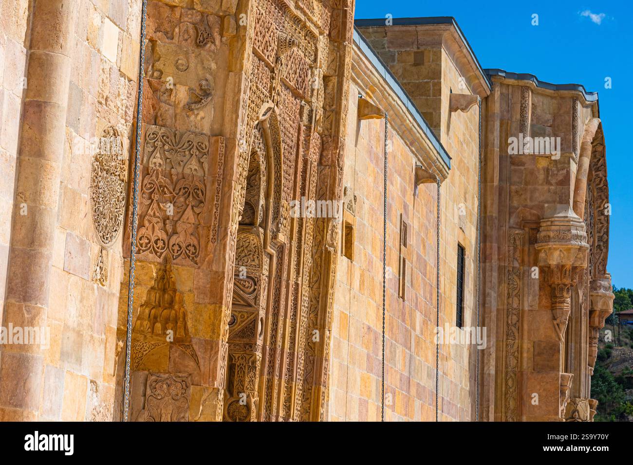 Exterior view of Great Mosque of Divrigi aka Divrigi Ulucamii in Sivas ...
