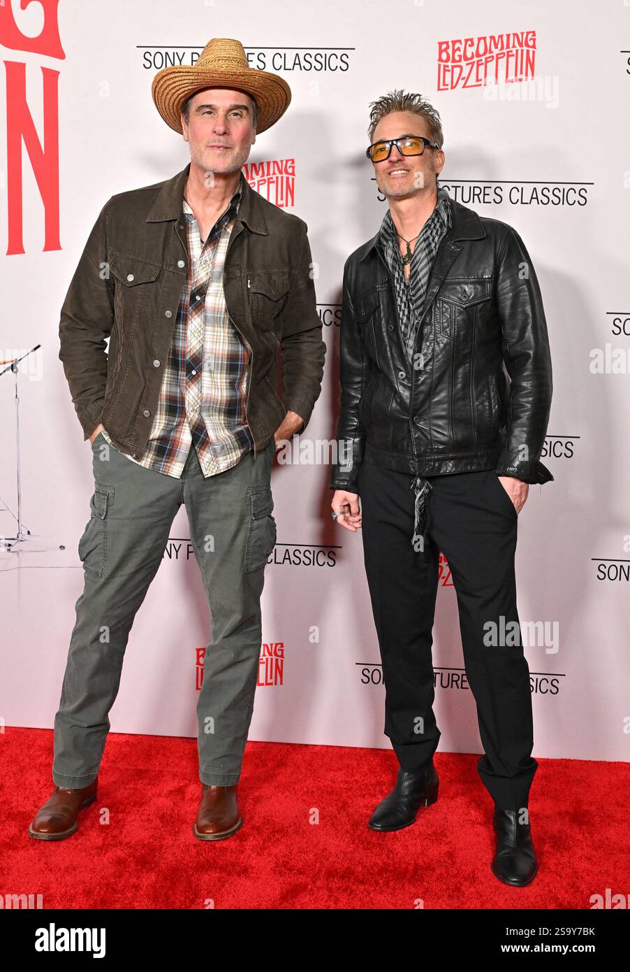 Hollywood, USA. 27th Jan, 2025. Robert DeLeo and Jeff Gutt arriving to ...