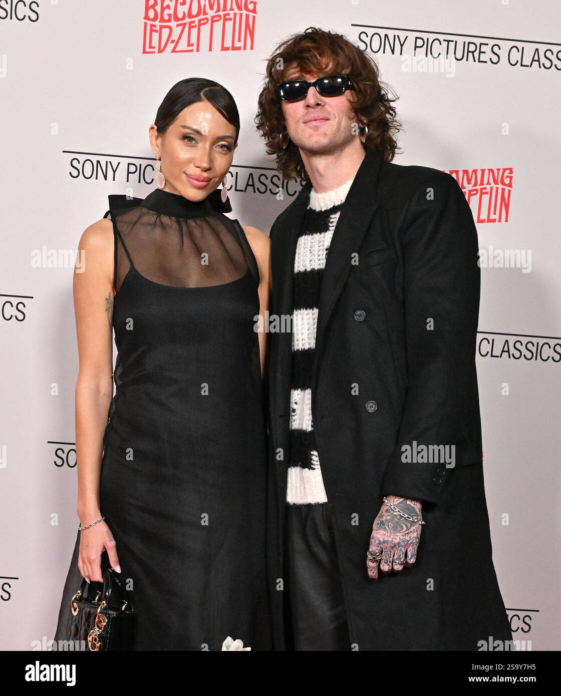 Jason bonhams son and john bonhams grandson hi-res stock photography ...