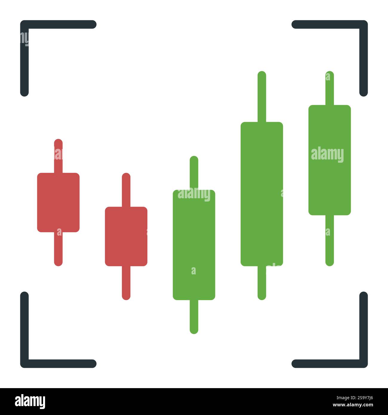 Candlestick Chart Analysis vector Cryptocurrency Trading concept icon ...