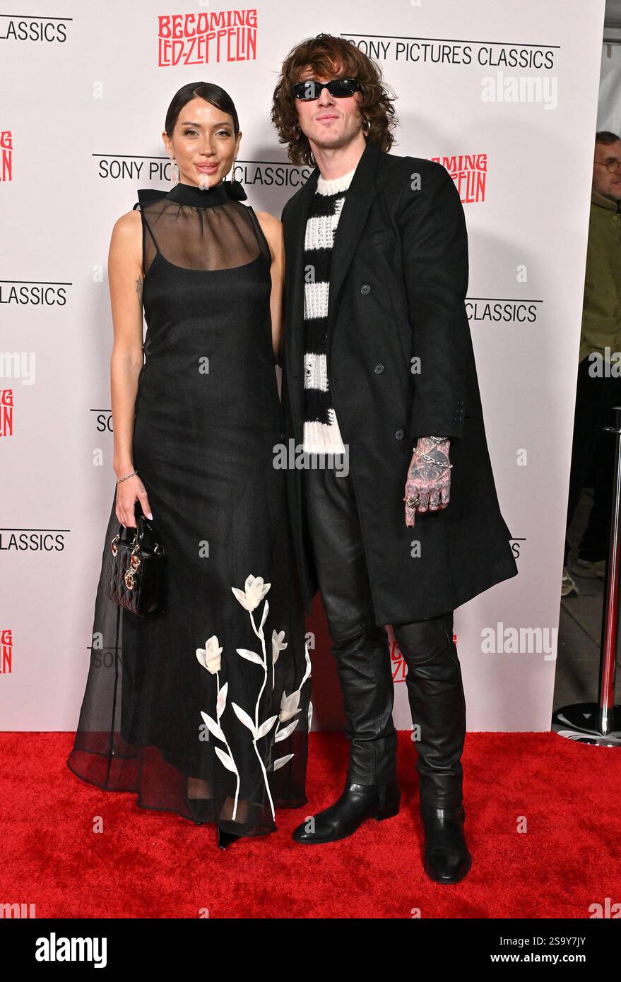 Jager Henry Bonham and Rosalie Jackson arriving to the Sony Pictures ...