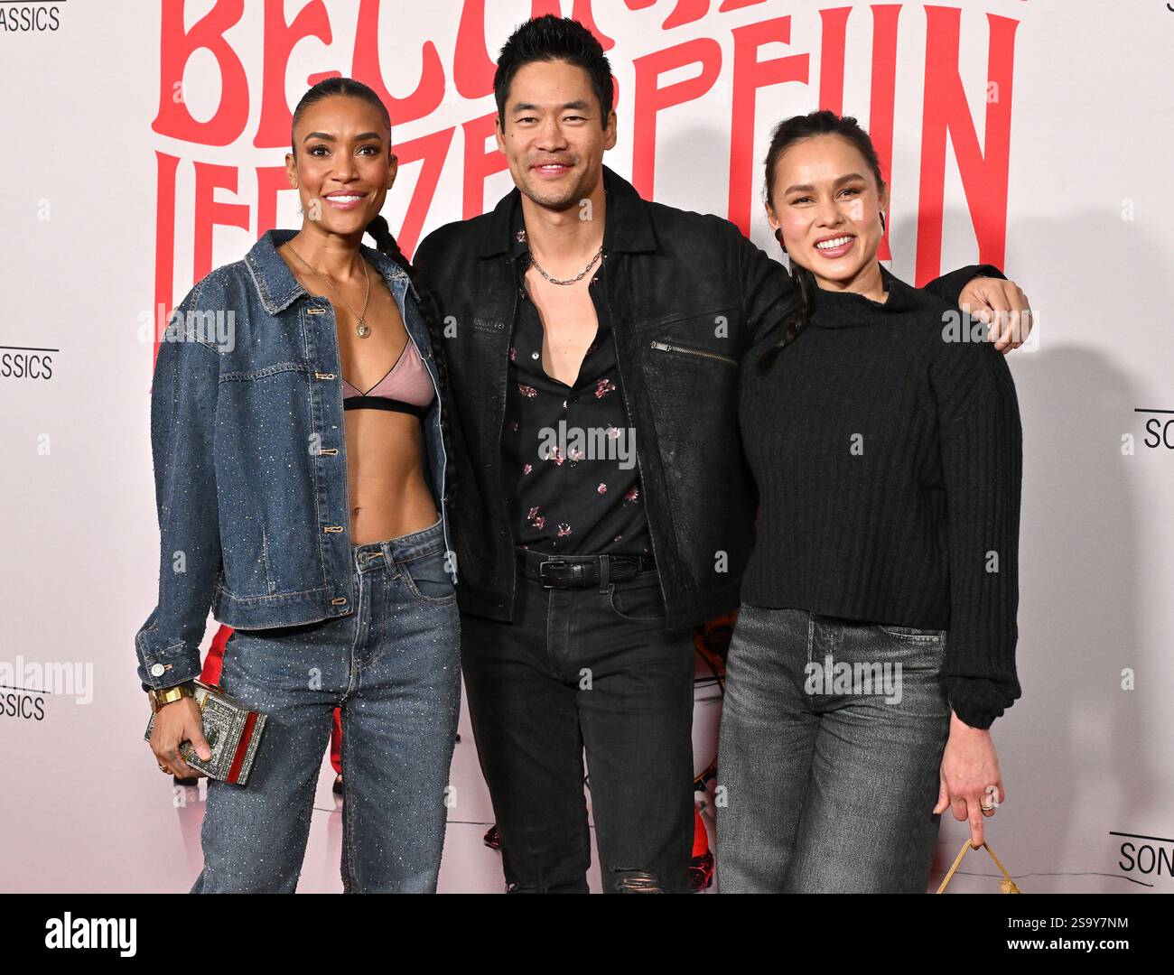 Hollywood, USA. 27th Jan, 2025. Annie Ilonzeh, David Lim and Anna Enger Ritch arriving to the ...