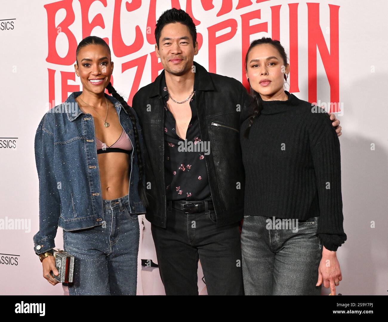 Annie Ilonzeh, David Lim and Anna Enger Ritch arriving to the Sony ...