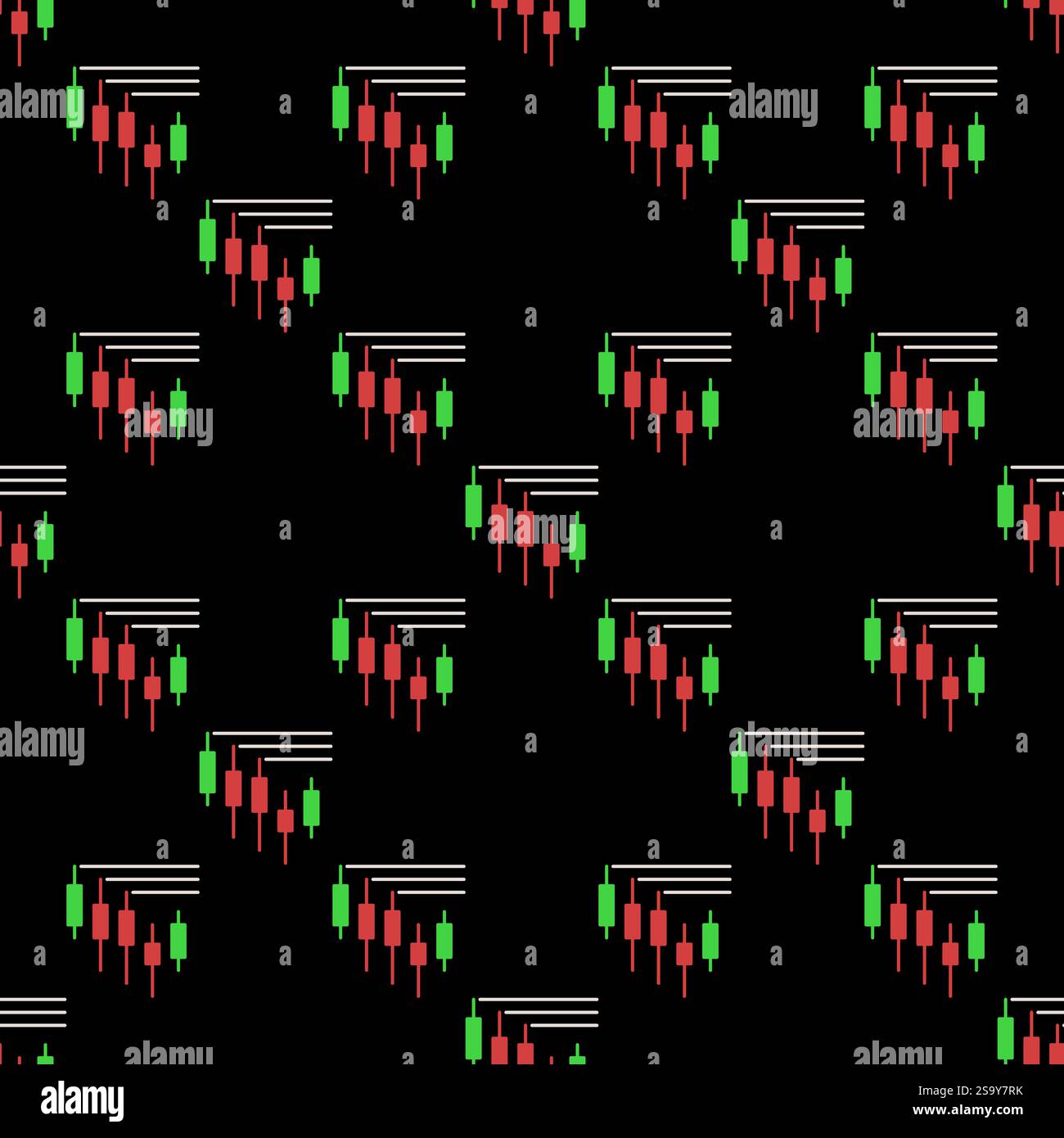 Range or Levels Breakout vector Candlestick Chart concept colored ...