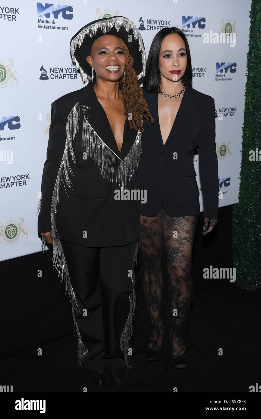 New York, USA. 27th Jan, 2025. (L-R) Divinity Roxx and Yani Martin ...