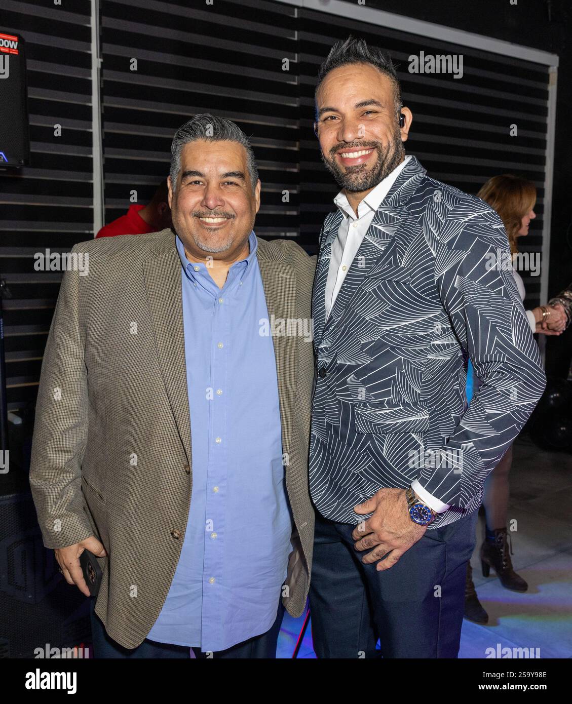 DORAL, FL-JANUARY 27: Felix Cordova and Leonardo Lizardo are seen ...