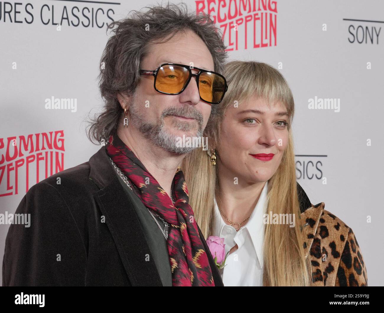Los Angeles, USA. 27th Jan, 2025. (L-R) Chris Robinson and Lindsay Ross ...