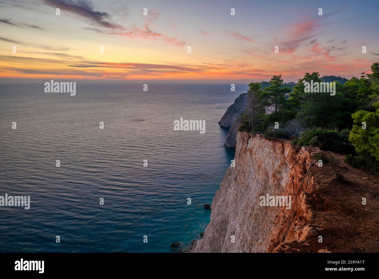 The magnificent limestone rock formations of Myzithres in Keri ...