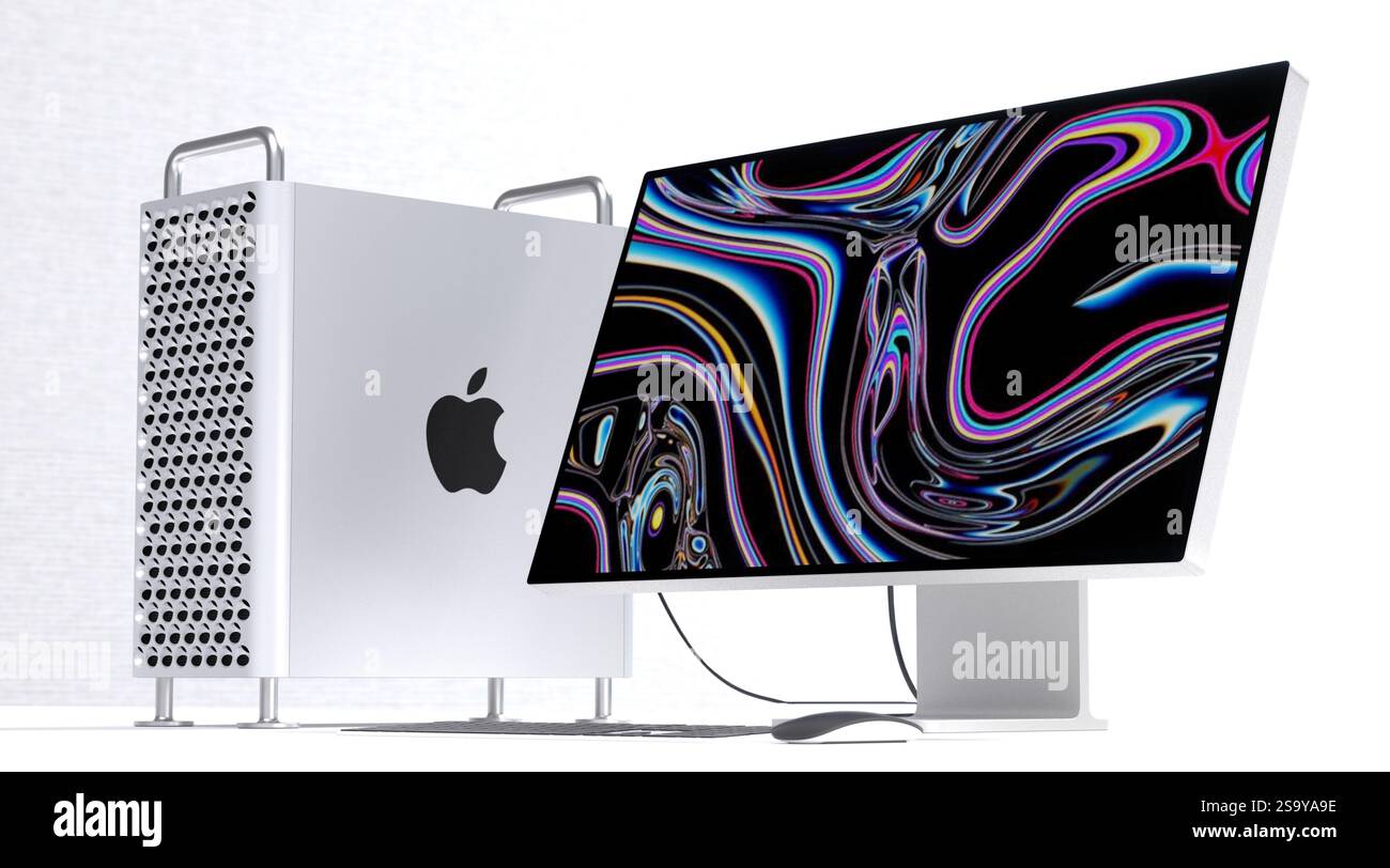 Apple pro collection Pro Display XDR, Mac Pro , Keyboard and Mouse ...