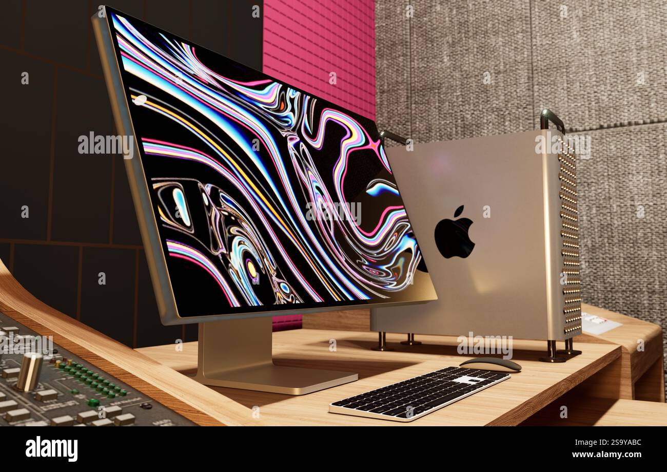 Apple pro collection Pro Display XDR, Mac Pro , Keyboard and Mouse ...