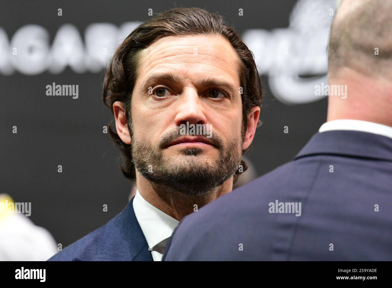 Lyon, France. 27th Jan, 2025. Prince Carl Philip of Sweden attends the Bocuse d'Or culinary ...