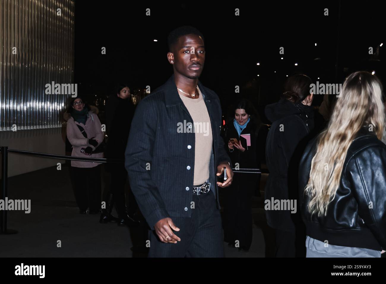 Milan, Italy. 19th Jan, 2025. Damson Idris attends the Prada Party ...