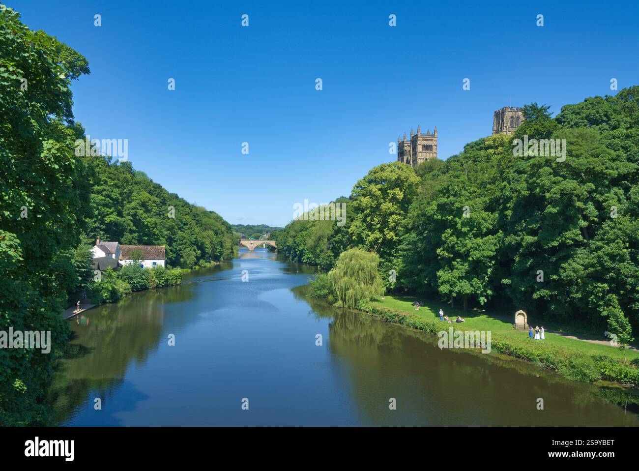 Durham, River Wear, County Durham, England, Uk Stock Photo - Alamy