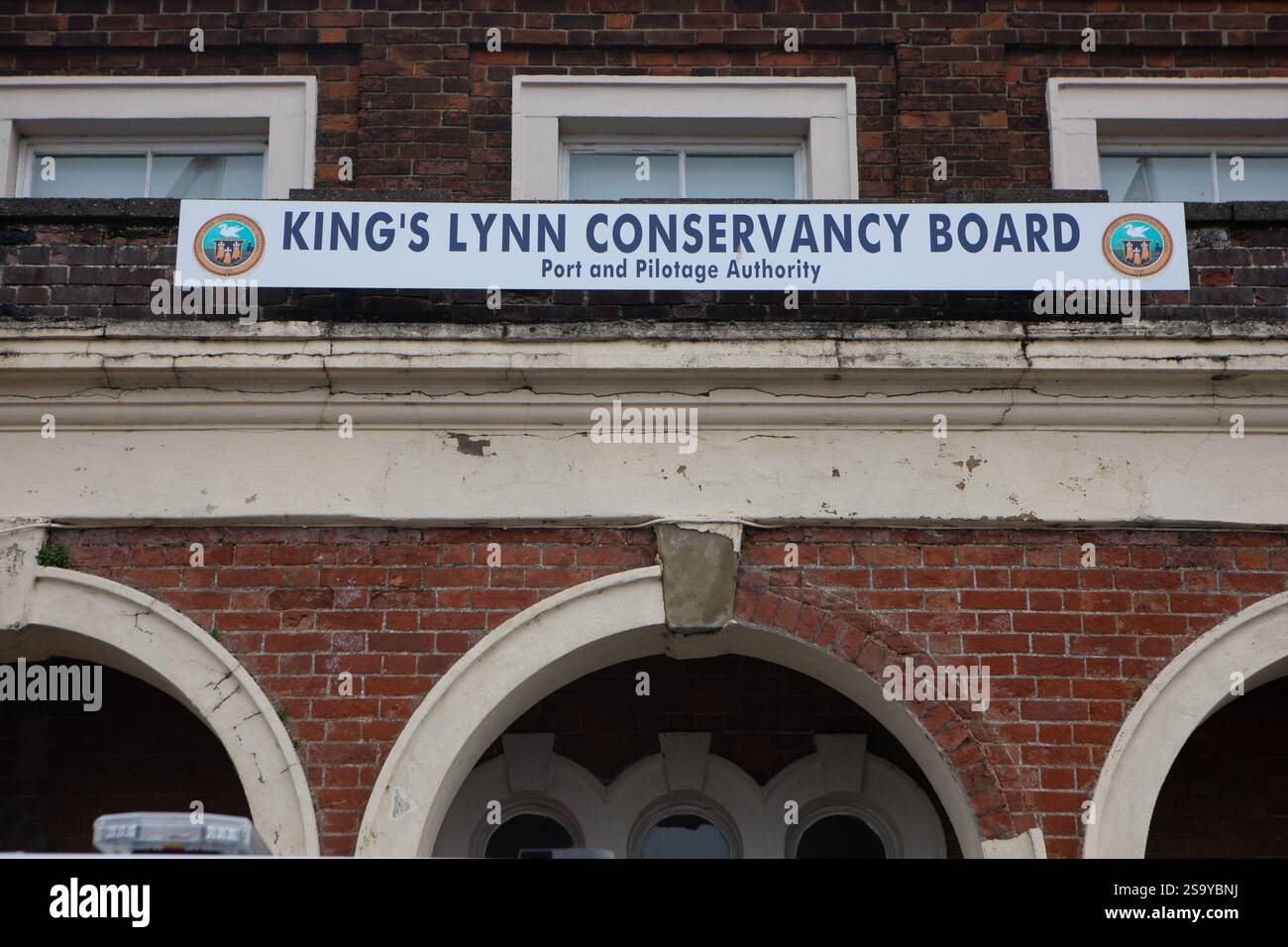 Kings Lynn Conservancy Board sign Stock Photo - Alamy