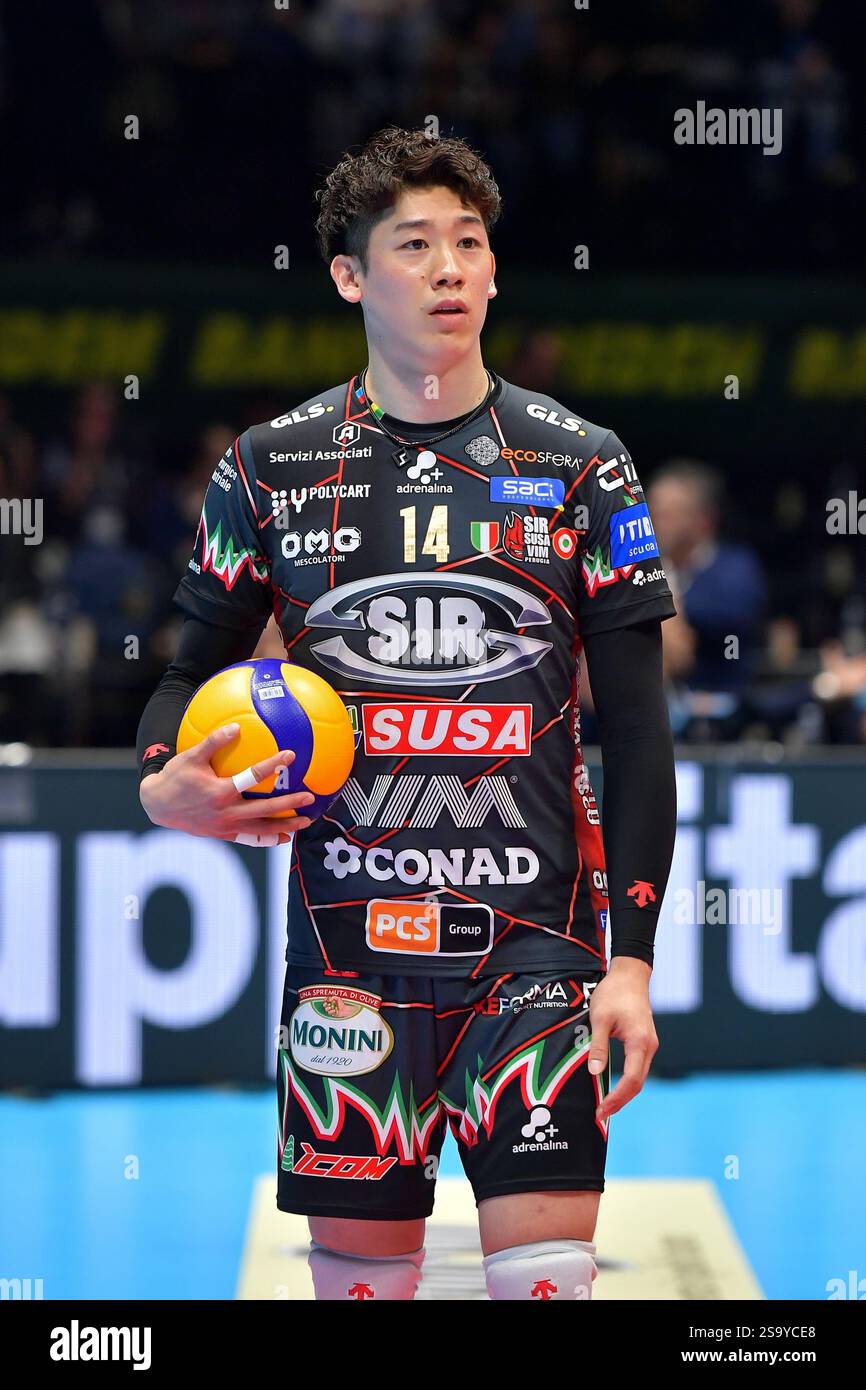 Yuki ISHIKAWA during Sir Susa Vim PERUGIA vs Rana VERONA, semifinal of ...