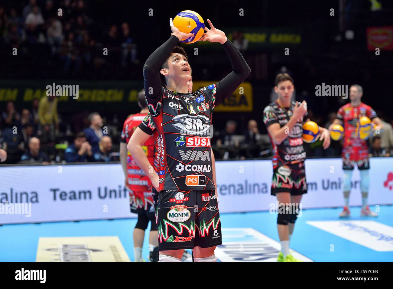 Yuki ISHIKAWA during Sir Susa Vim PERUGIA vs Rana VERONA, semifinal of Italy Cup 2025 at Unipol ...