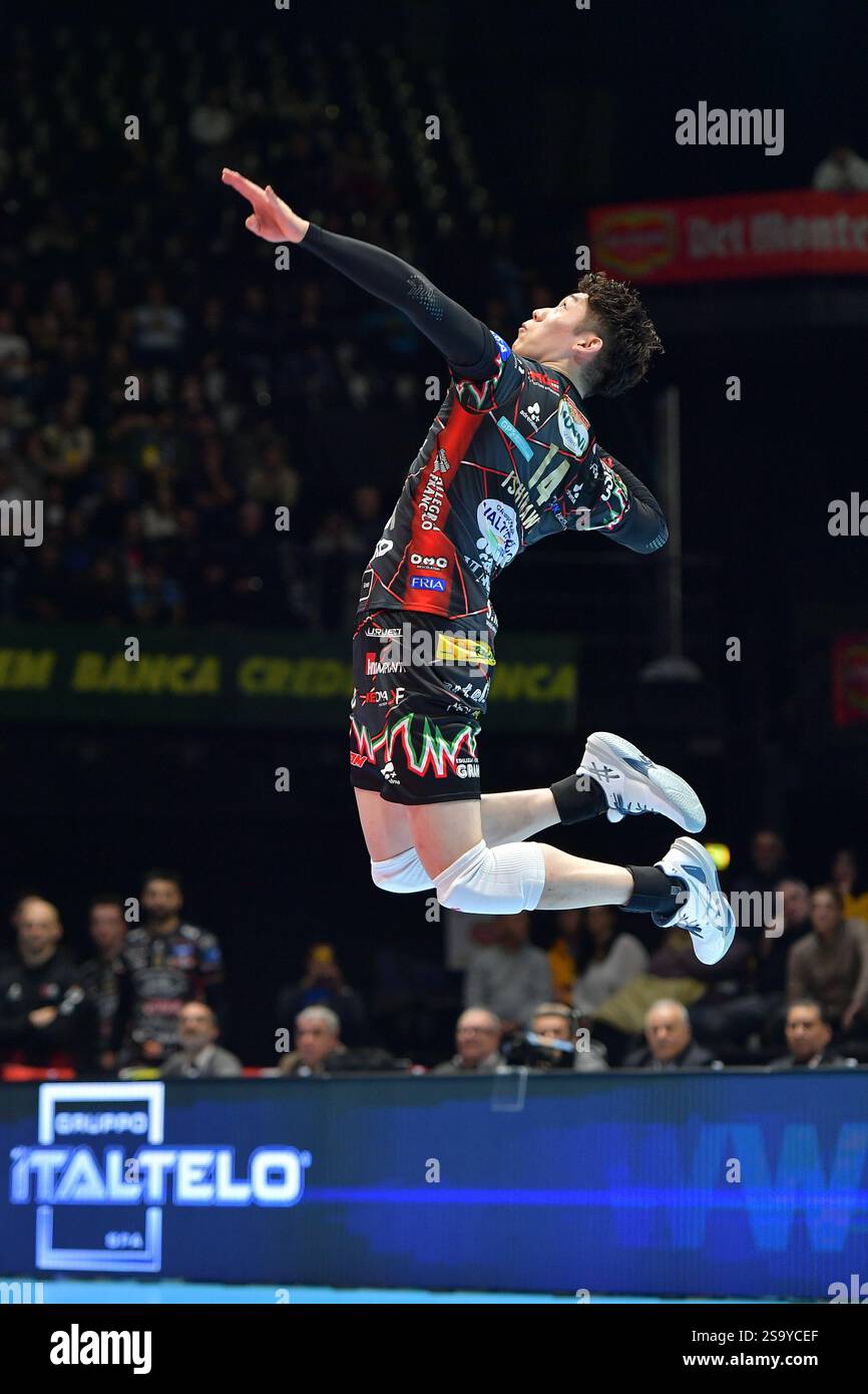 Yuki ISHIKAWA during Sir Susa Vim PERUGIA vs Rana VERONA, semifinal of ...