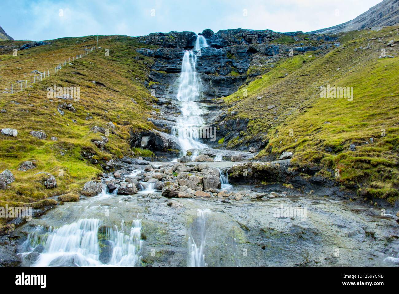Svartidalurfoss Waterfall - Faroe Islands Stock Photo - Alamy