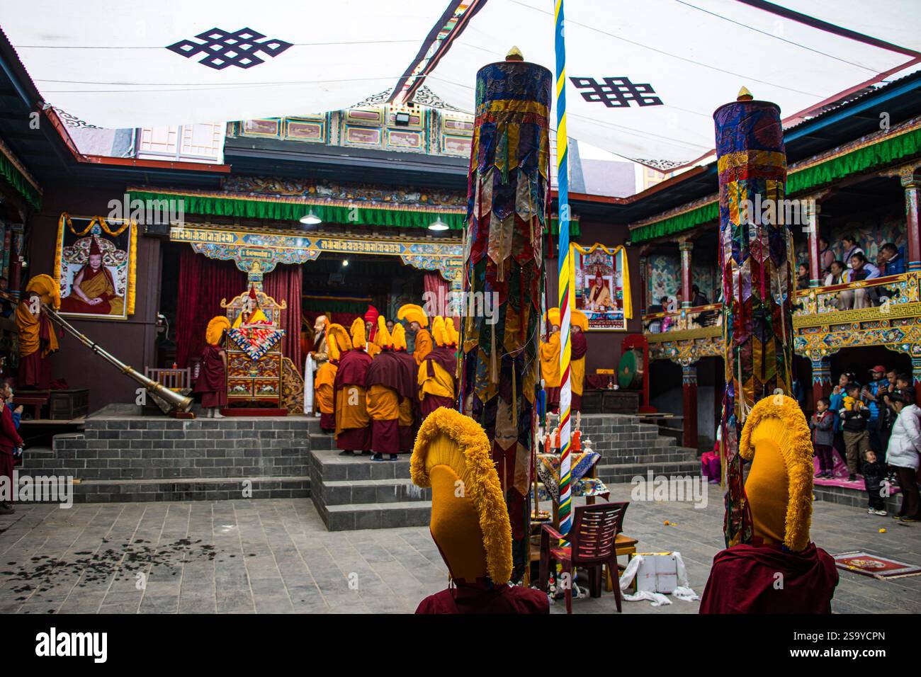 Sang Sang Rinpoche’s arrival at Chiwong to witness cham dance during ...