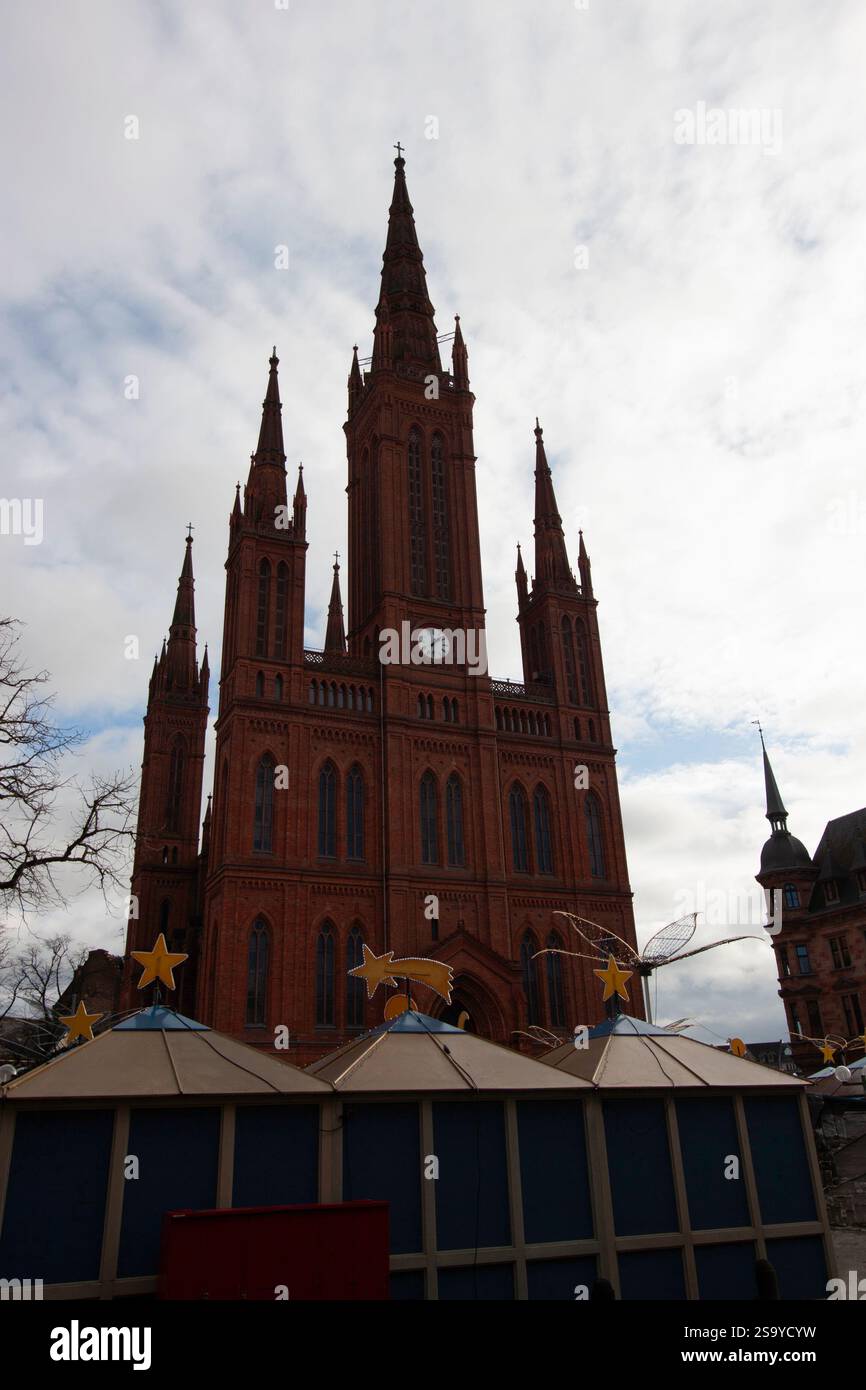 The photo captures the magnificent Marktkirche (Market Church) in ...
