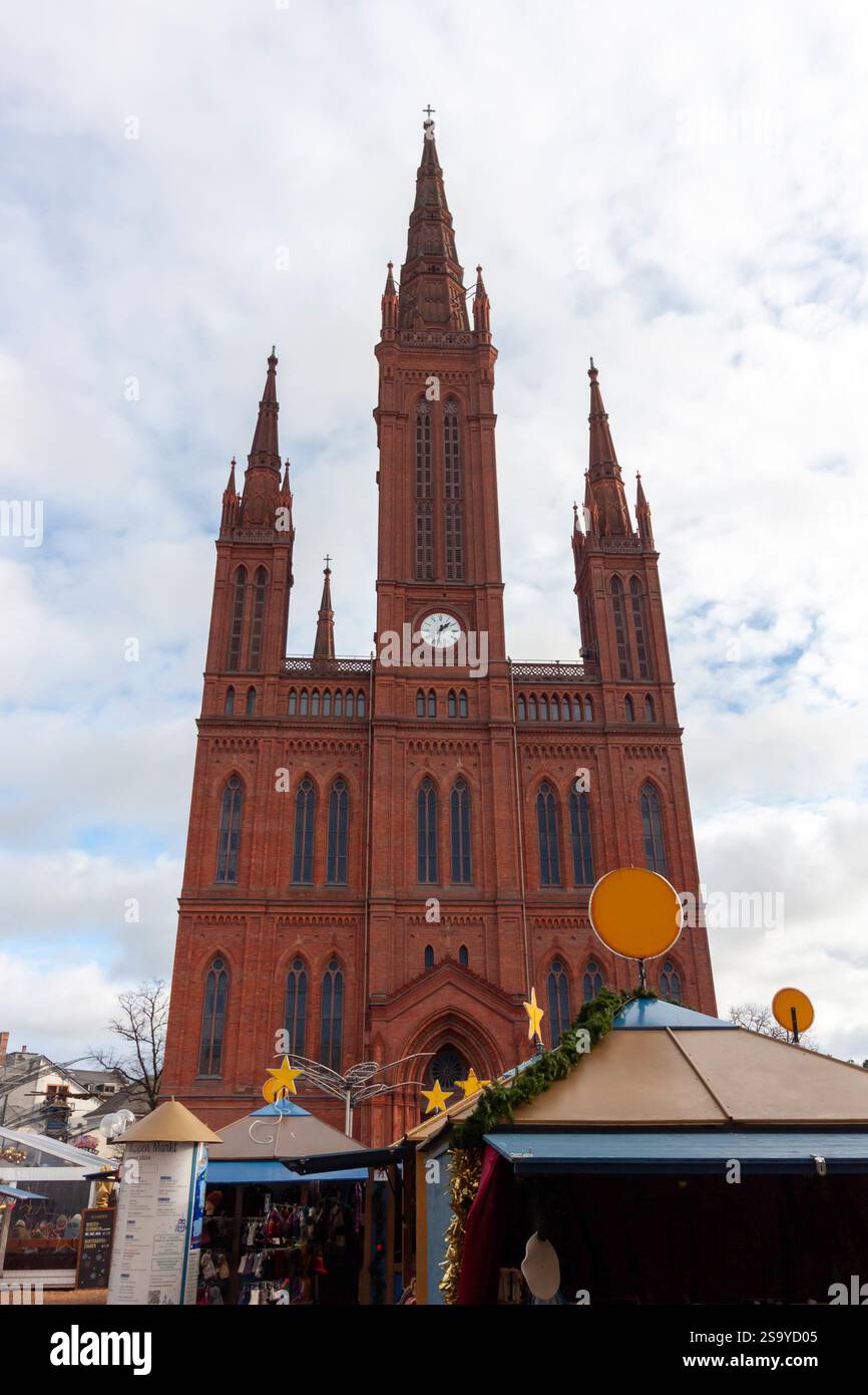 The photo captures the magnificent Marktkirche (Market Church) in ...