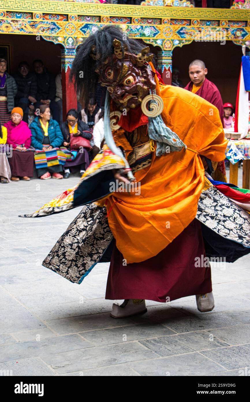 Guru Rinpoche makes his dramatic appearance in the form of Dorje Trollo ...