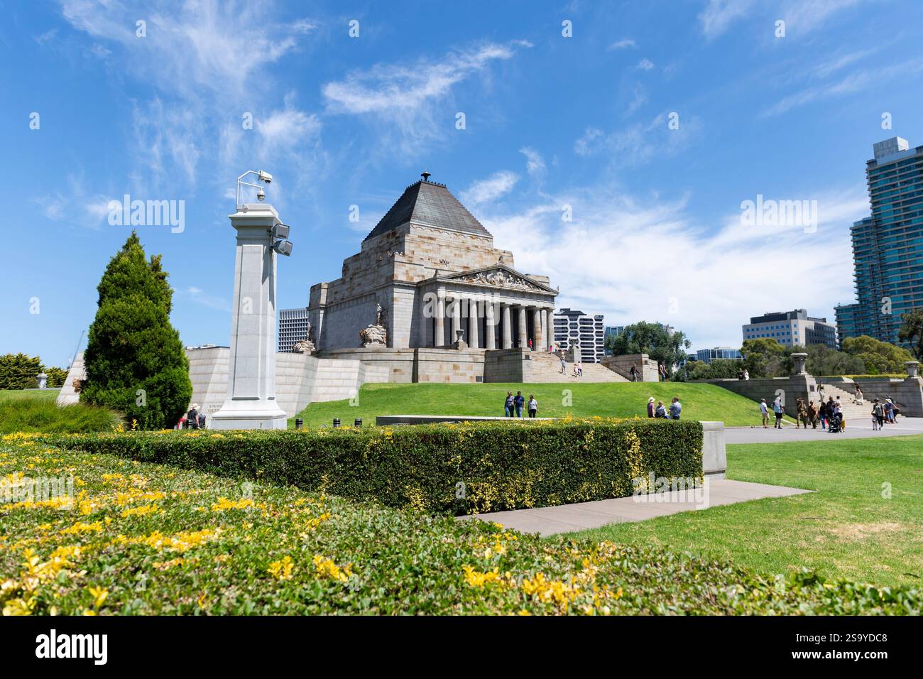 Visitors at the Shrine of Remembrance, one of Melbourne's top tourist ...