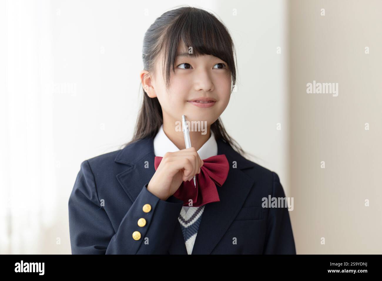Junior high school students in class Stock Photo - Alamy