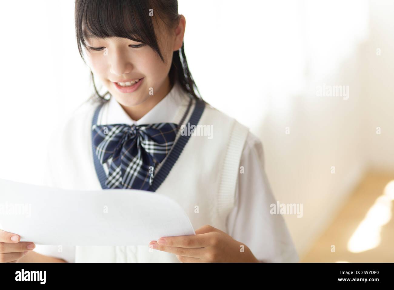 Junior high school students in class Stock Photo - Alamy