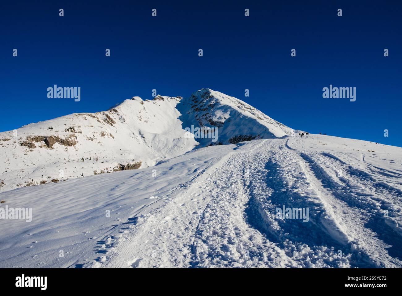 Winter view of the mount Pizzo Arera (Its peak is 2,512 metres - 8,241 ...