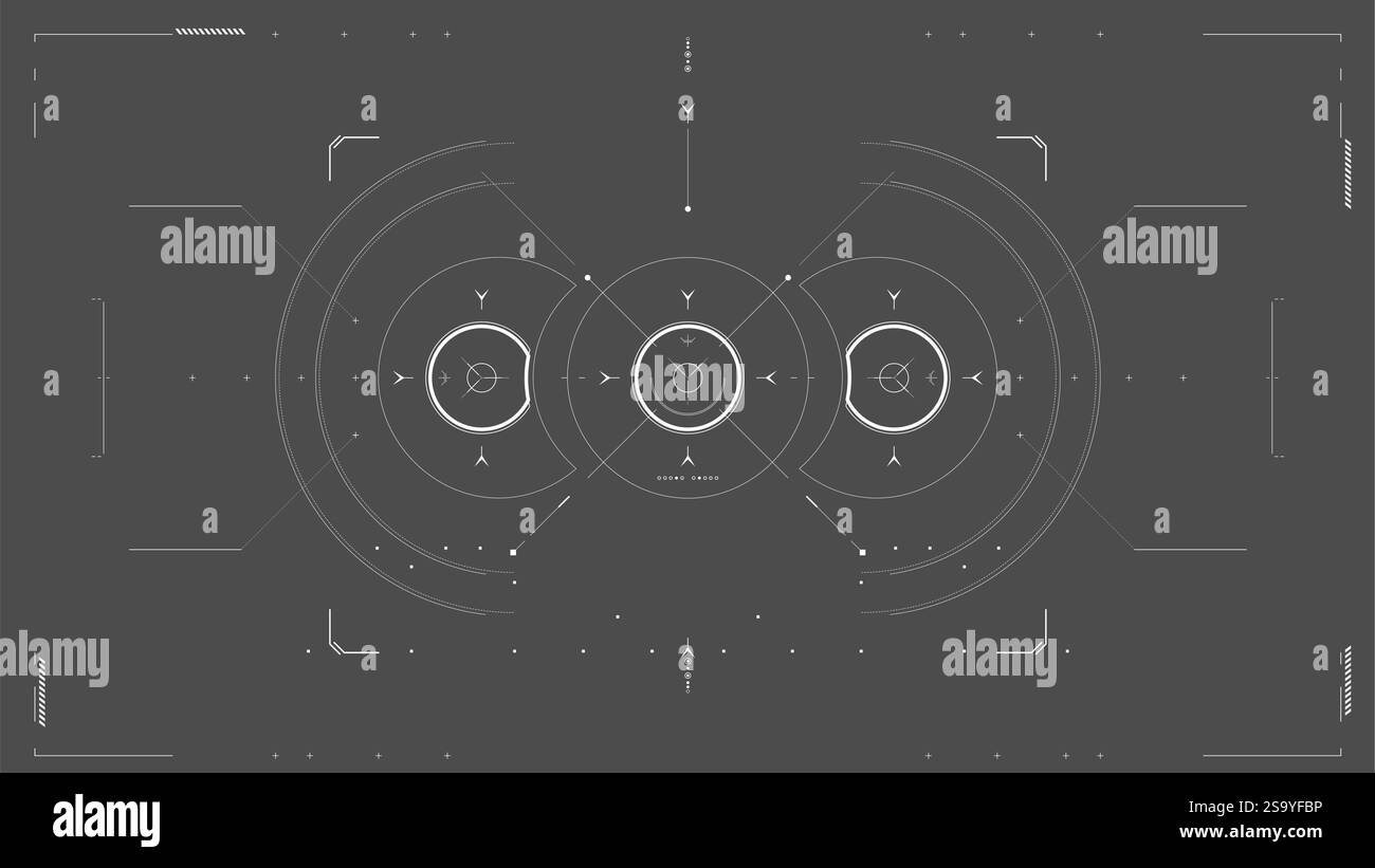 Sci-fi, FUI, UI, futuristic UI, GUI, HUD. Ready to animate Stock Vector Image & Art - Alamy