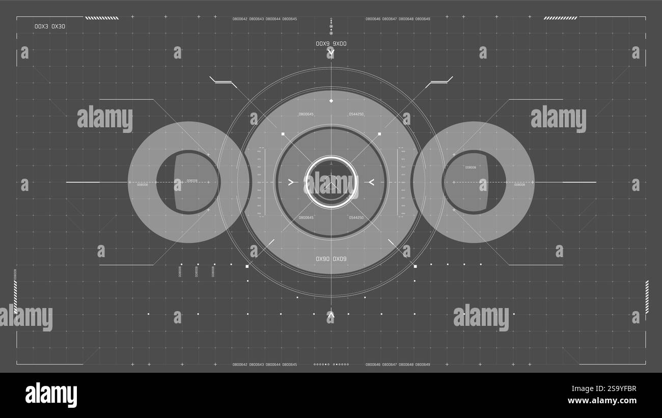 Sci-fi, FUI, UI, futuristic UI, GUI, HUD. Ready to animate Stock Vector Image & Art - Alamy