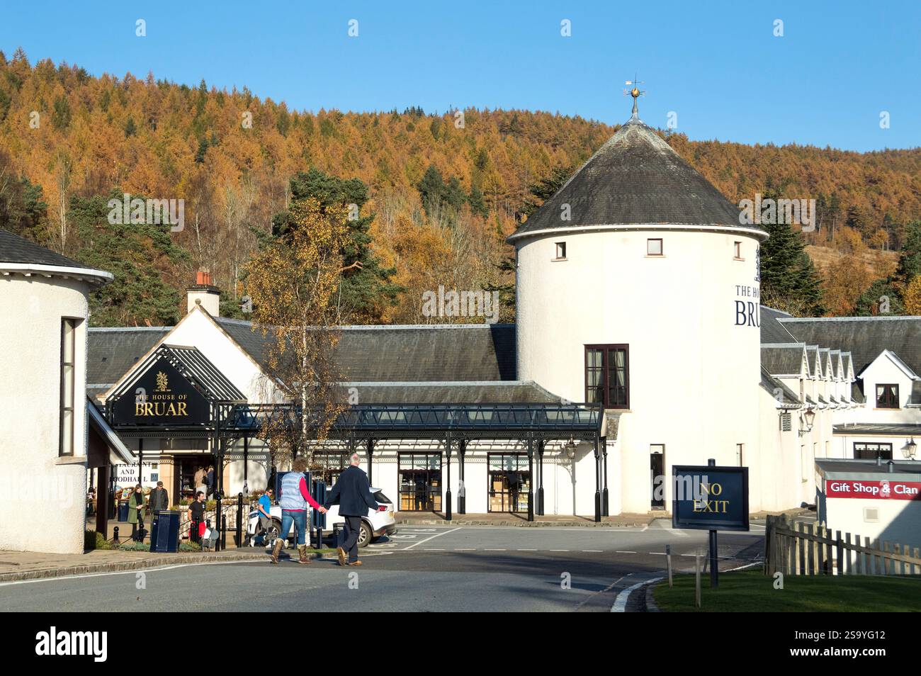 House of Bruar, autumn colours, Perthshire, Scotland, UK Stock Photo ...