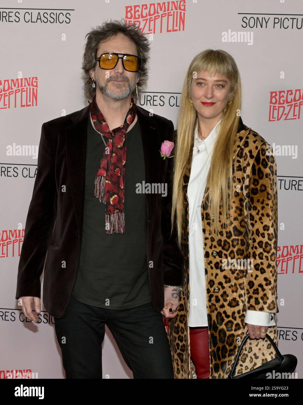 Hollywood, California, USA. 27th Jan, 2025. Chris Robinson and Camille ...