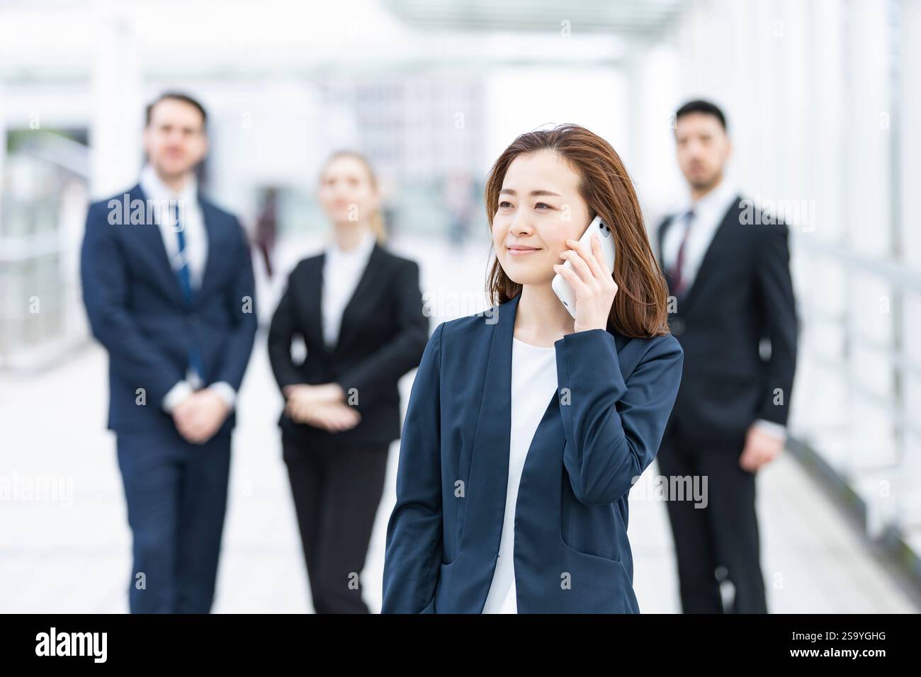 Business person making a phone call Stock Photo - Alamy