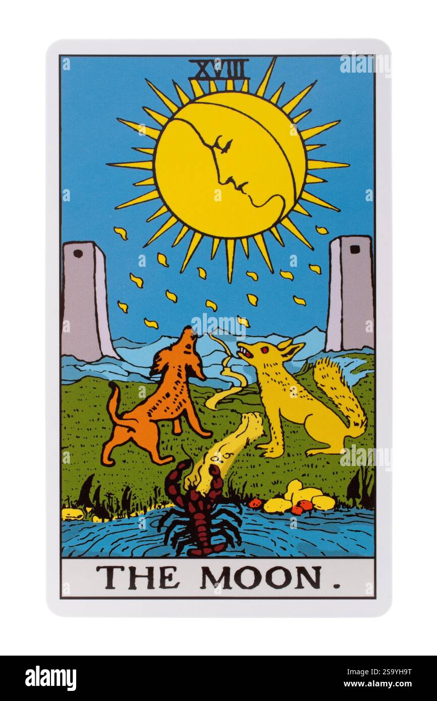 Moon card Cut Out Stock Images & Pictures - Alamy