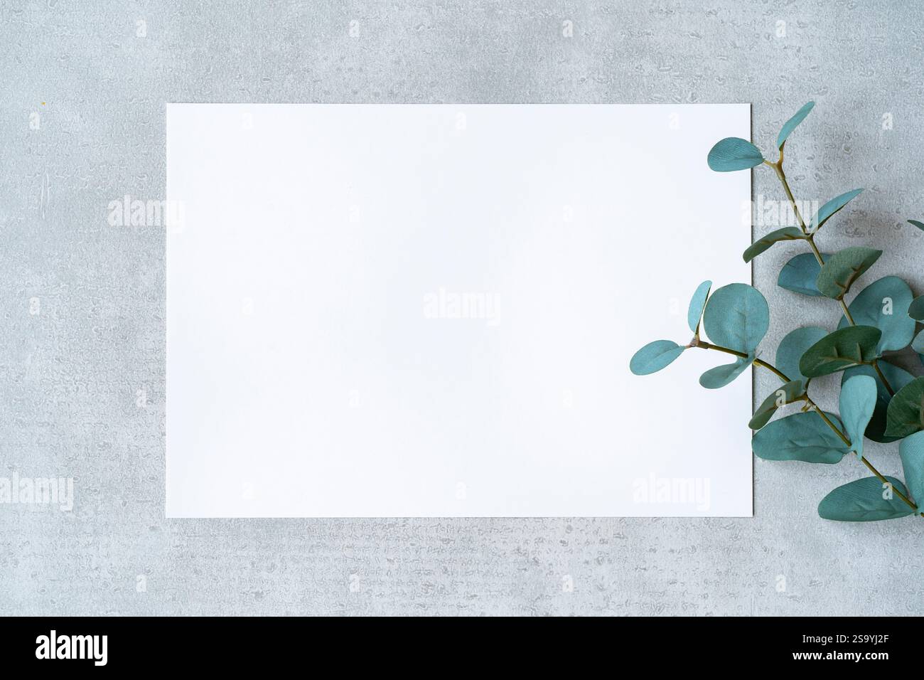White paper placed on concrete flat surface Stock Photo - Alamy