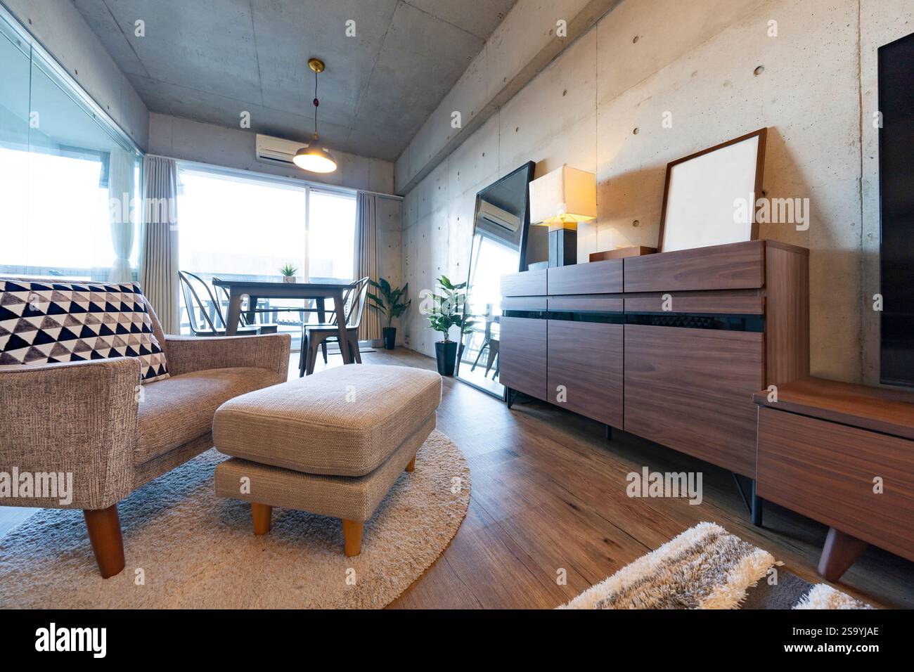 Sofa for one person in the living room Stock Photo - Alamy