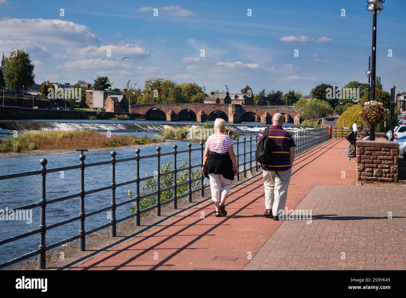 River Nith at Dumfries, Devorgilla Bridge, Scottish Borders, Scotland ...