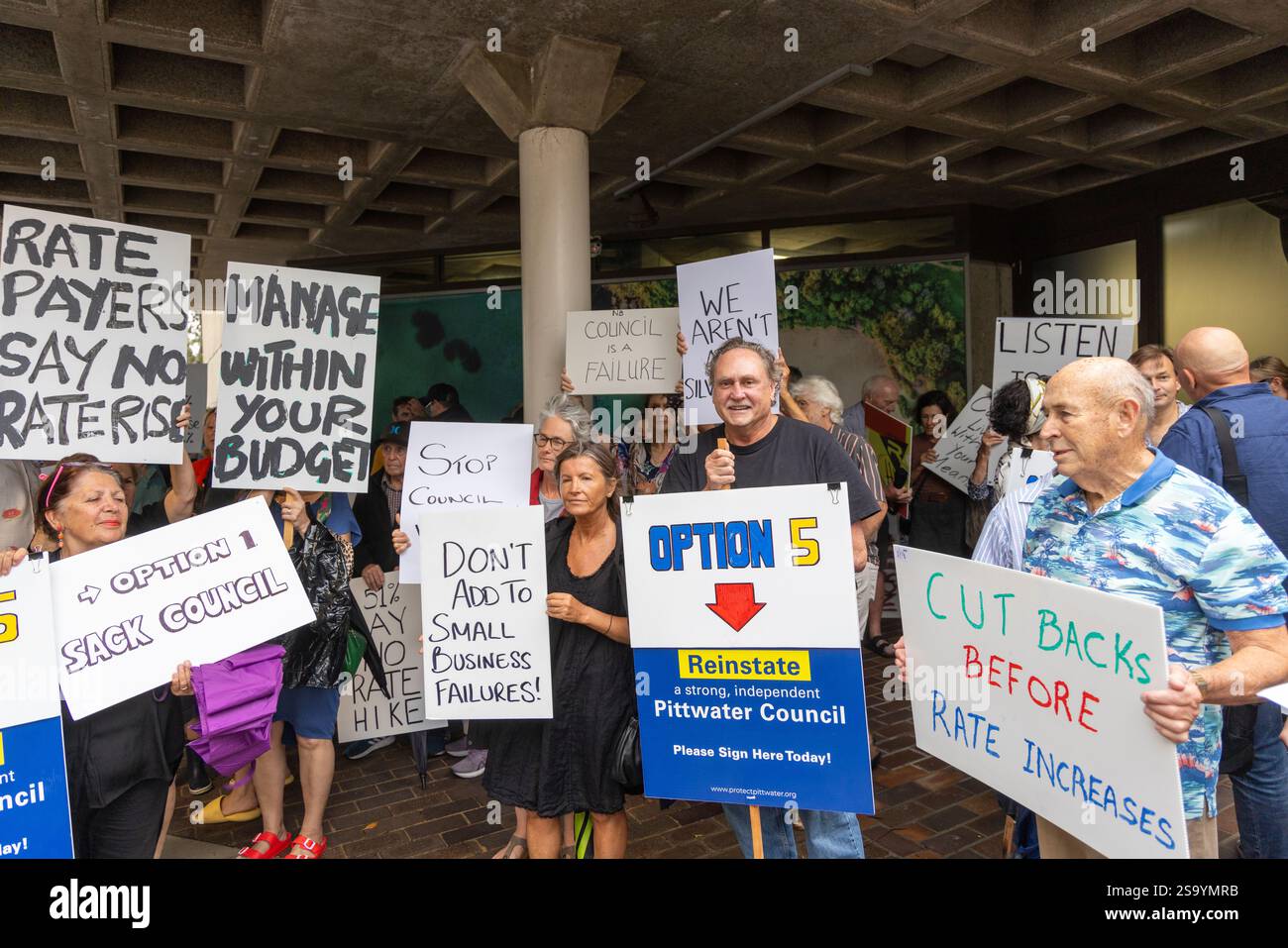 Sydney, Australia, 28th January 2025. Local residents outside Northern ...