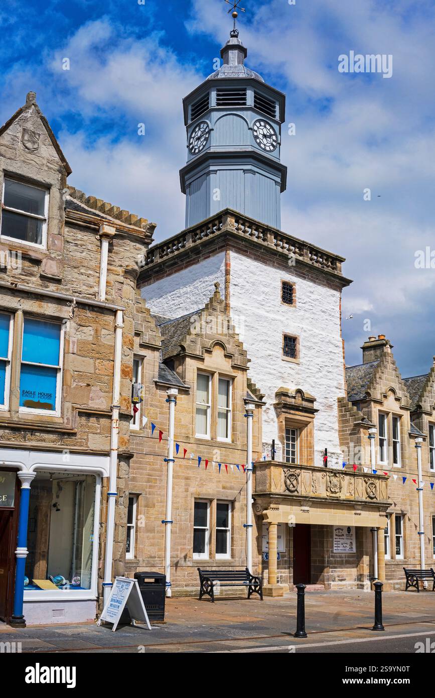 Dingwall high street and town centre, Museum, tower, Inverness ...