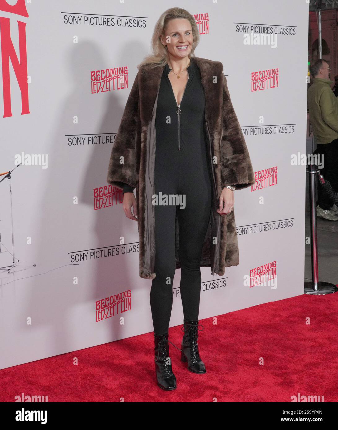 Los Angeles, USA. 27th Jan, 2025. Karen Connell arrives at the BECOMING LED ZEPPELIN Los Angeles ...