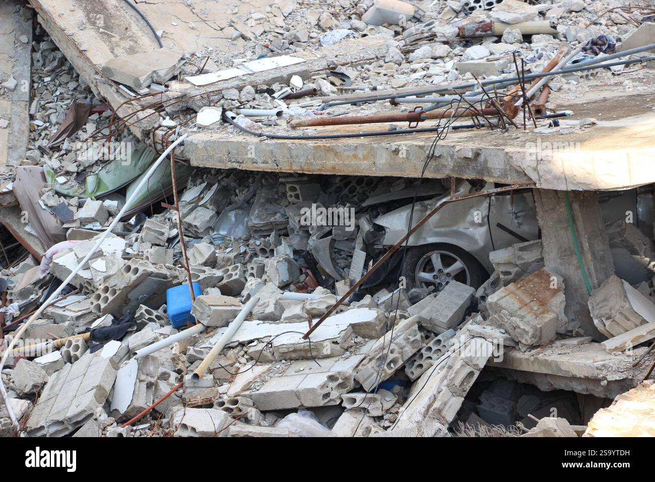 Kfar Shouba, Lebanon. 27th Jan, 2025. This photo shows the destruction ...