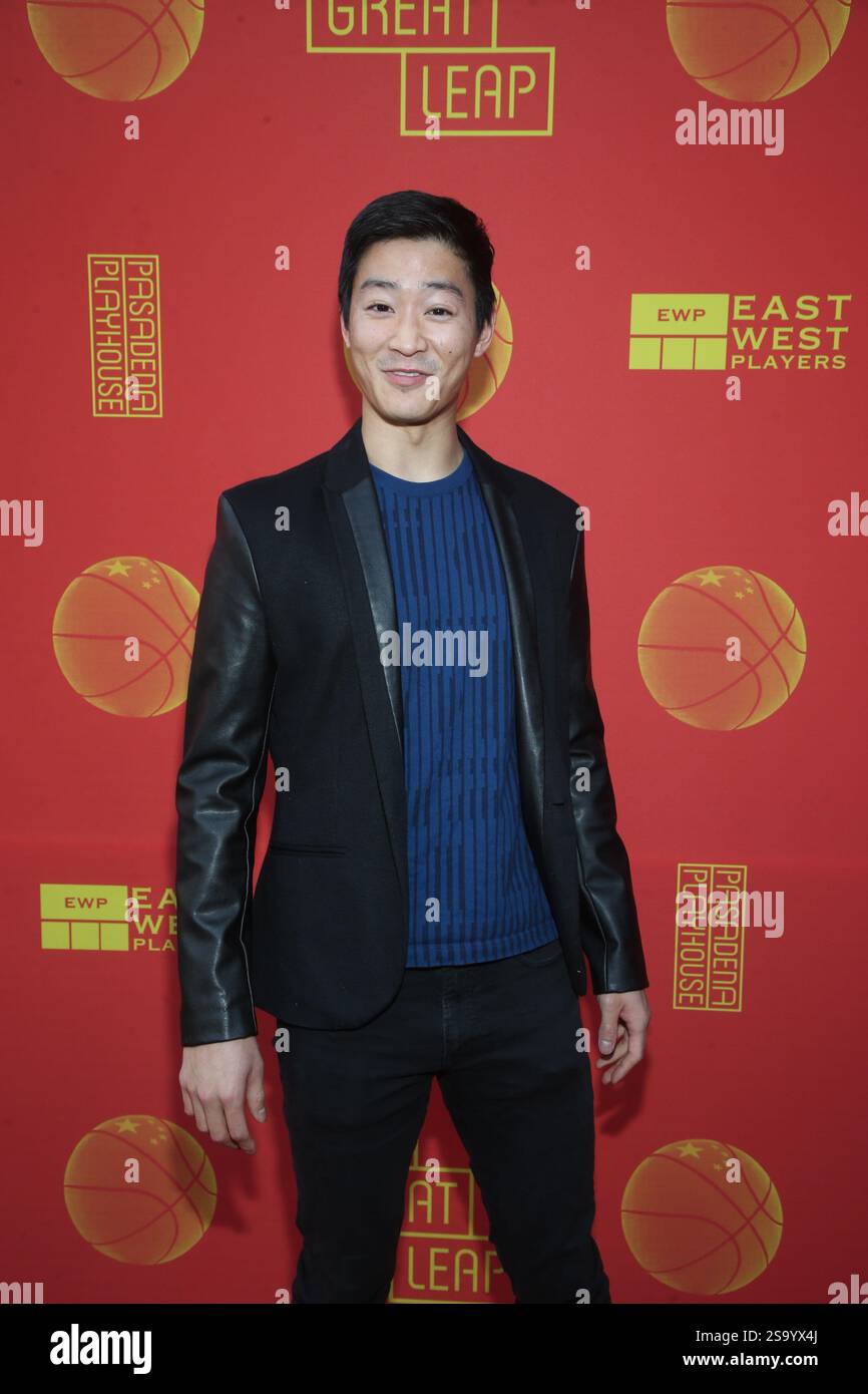 Hao Feng arrives at the opening night of "The Great Leap" at The ...