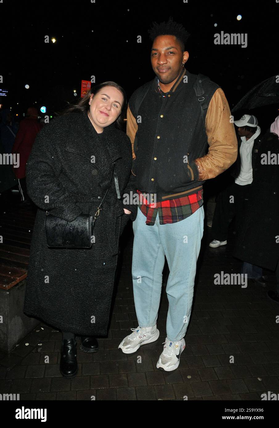 London, UK. 27th Jan, 2025. Clair Norris and Matthew James Morrison at the "& Juliet" musical ...